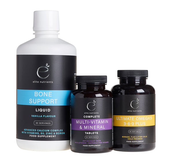 Daily 90 Pack Plus Tablets with Liquid Bone Support – Elite Nutrients EU